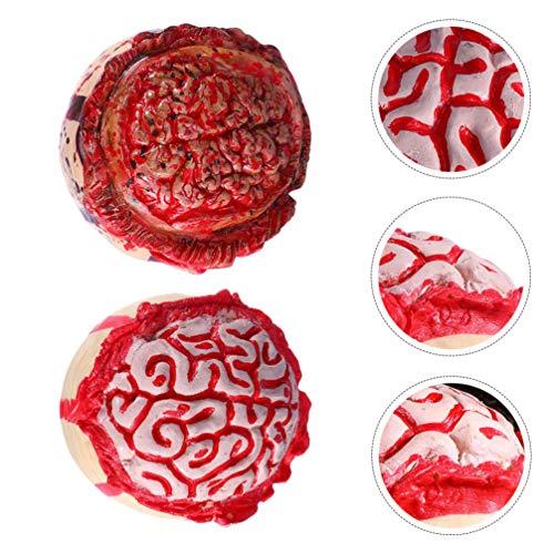 NUOBESTY 2 PCS Halloween Bloody Props Fake Human NUOBESTY