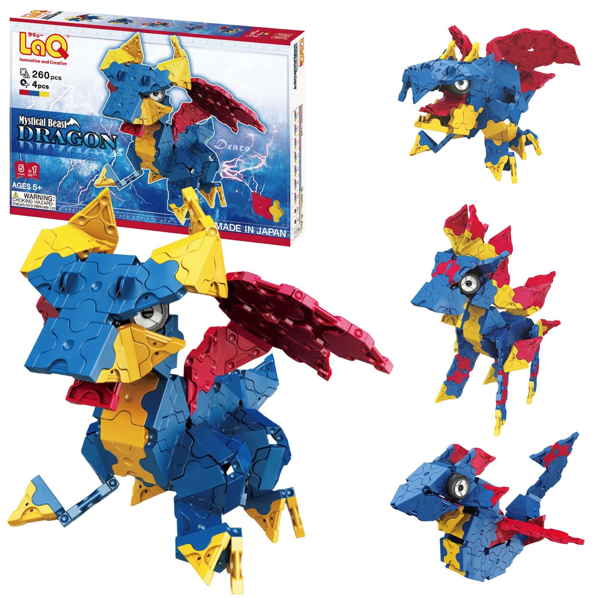 LaQ Mystical Beast Dragon | 264 Pieces | 5 Models LaQ
