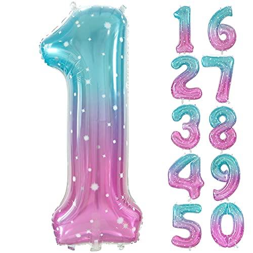 Gifloon Number 1 Balloon, Large number balloons 40 Gifloon