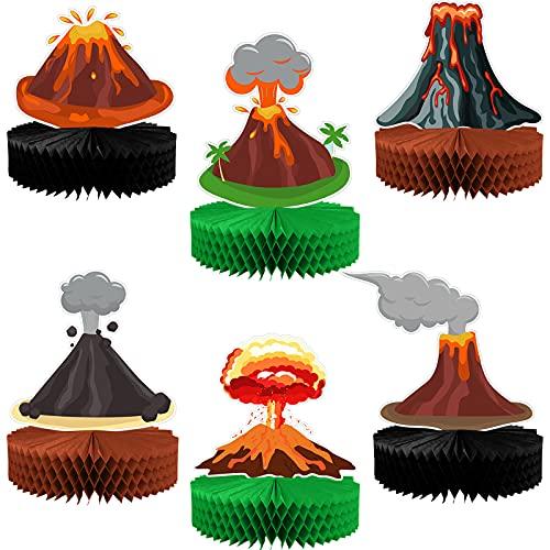 6 Pieces Volcano Centerpieces Volcano Party Favor Chinco