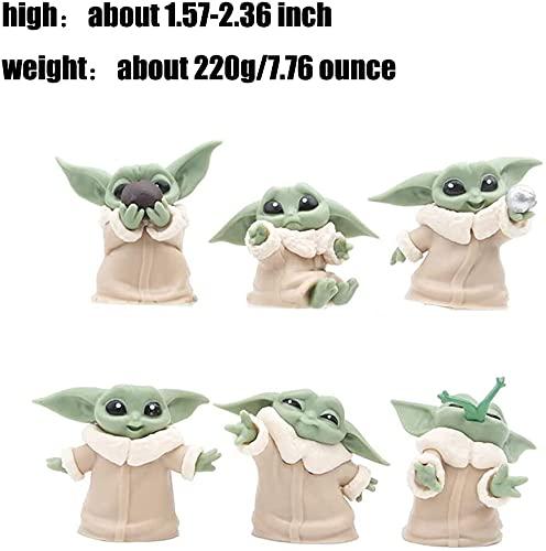ZKTSRY 6-Pack Yoda Gifts,2.2-Inch Yoda Doll, Yoda ZKTSRY