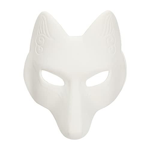 ABOOFAN Blank Fox Mask Halloween Fox Mask Costume ABOOFAN