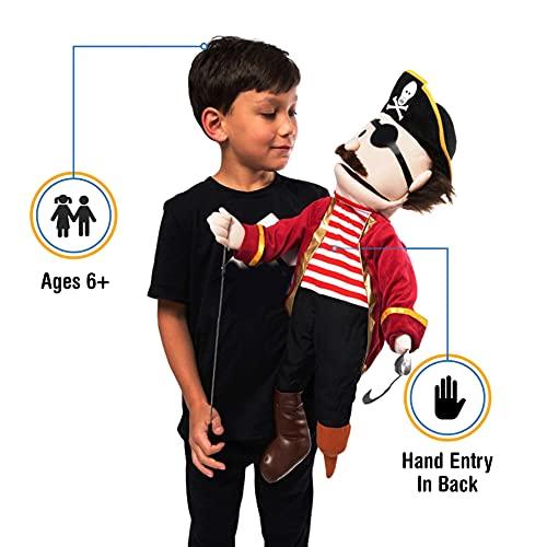 25" Pirate, Peach Male, Full Body, Ventriloquist Style Puppet