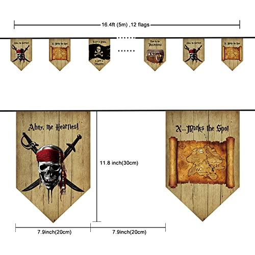 Pirate Banner Pirate Birthday Party Banner Jolly WLWLGLUCK