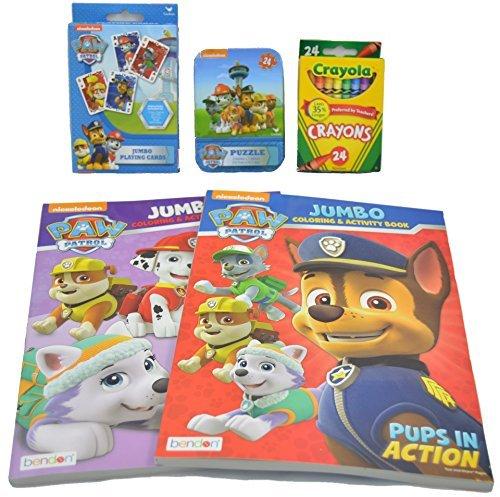 Paw Patrol Coloring Set and Activity Bundle - 5 Paw Patrol