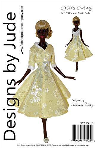 1950's Swing Doll Clothes Sewing Pattern Designs by Jude