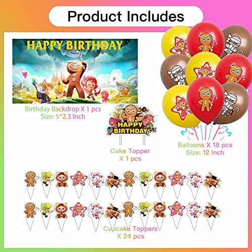 Cookie Run Kingdom Party Supplies Decorations LAPTEQIZ