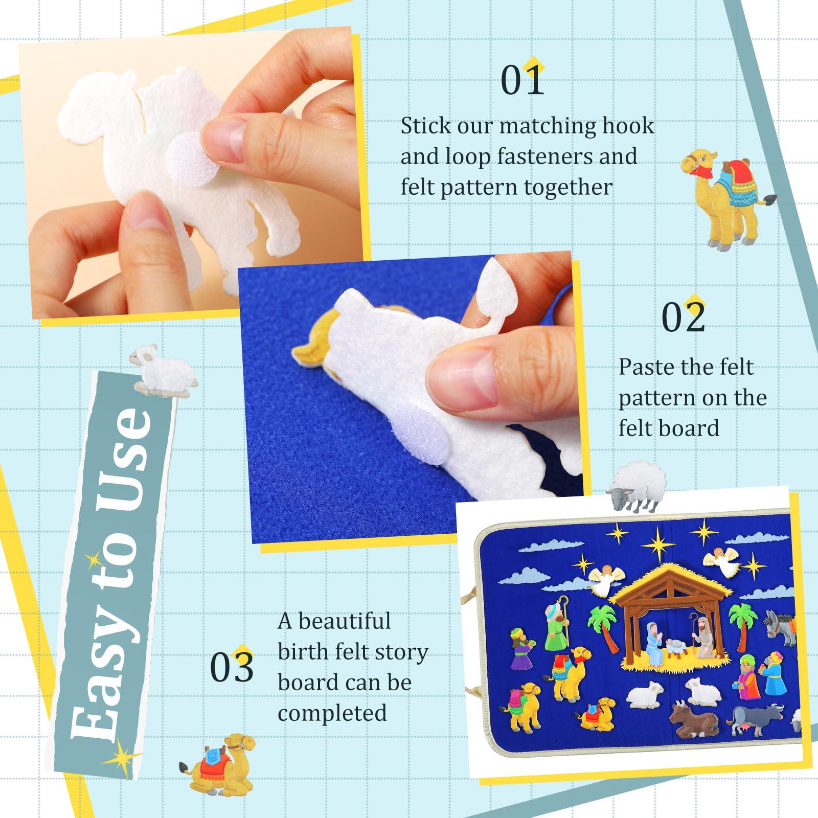 Nativity Bible Felt Board Jesus Birth Felt Story Board Set Felt Board ...