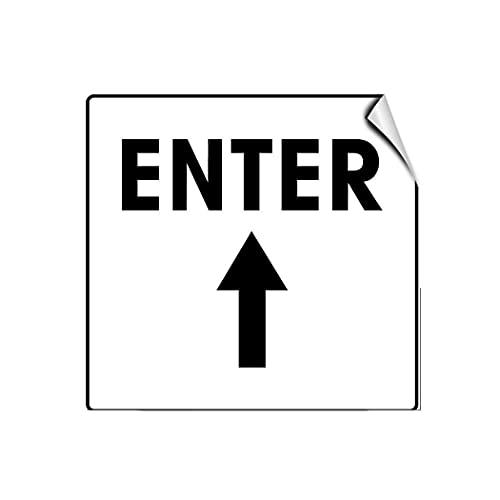 Enter Up Arrow Security Warning Stickers by Unbranded