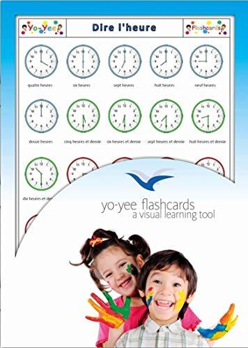 Dire l'heure - Telling Time and Clock Reading Flashcards in French for ...