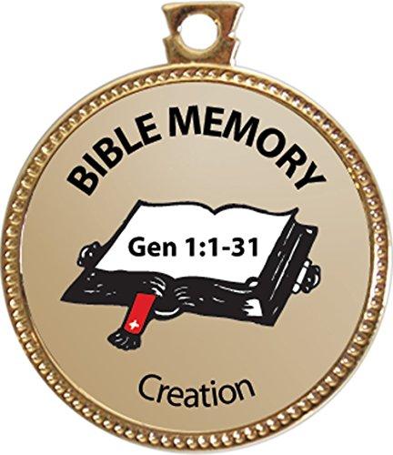 Keepsake Awards Creation (Gen 1:1-31) Bible Memory Award, 1 inch Dia ...