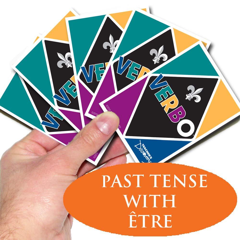 Teacher\'s Discovery Verbo French Card Game Past Tense Verbs with Etre