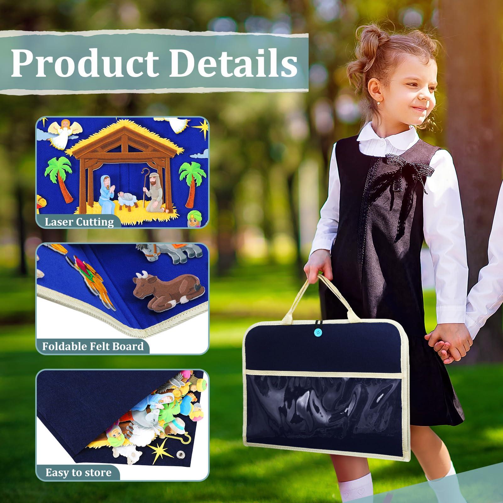 Nativity Bible Felt Board Jesus Birth Felt Story Board Set Felt Board ...