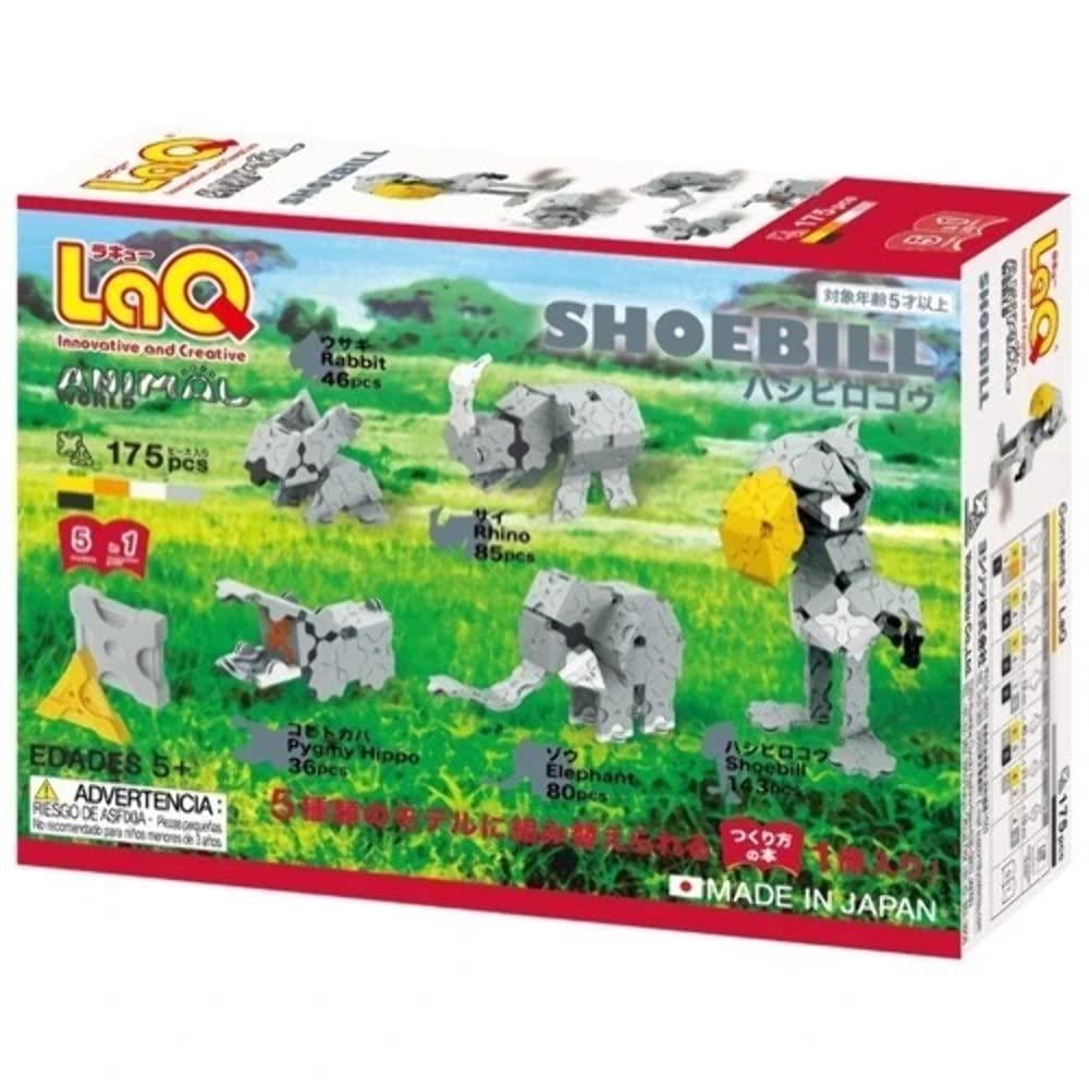 LaQ Animal World Shoebill | 175 Pieces | 5 Models LaQ